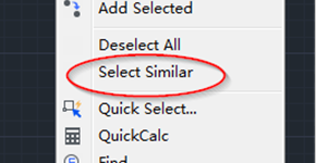 How to select similar objects - GstarCAD